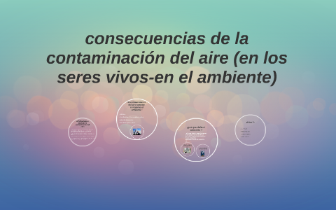 consecuencias de la contaminación del aire (en los seres viv by mica ...