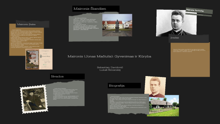 Maironis (Jonas Mačiulis): Gyvenimas ir Kūryba by Sebastian Davidovic ...