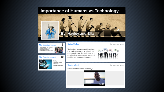 Importance of Humans vs Technology by Ella Sierra on Prezi