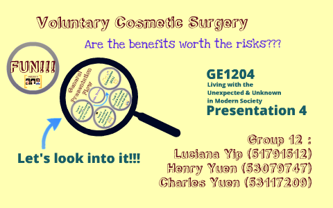 Voluntary Cosmetic Surgery: Are the benefits worth the risks? by PakHin ...