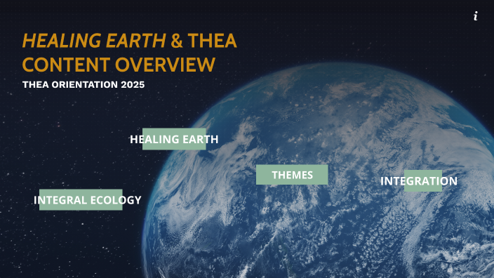 Healing Earth & THEA Content Overview by Rachel Elfant on Prezi