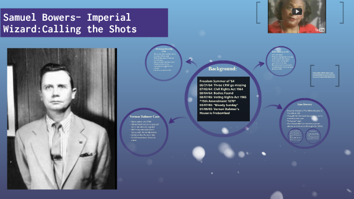 Samuel Bowers- Impirial KKK Wizard: Calling the shots by Sydney McMinn ...