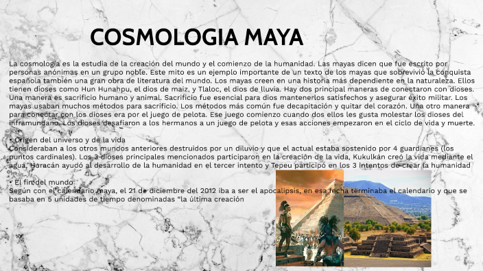 COSMOLOGIA MAYA by Gabriela Mirely Rivas Tejeda on Prezi