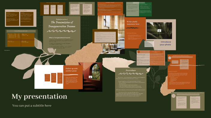 The final presenation of The Transmission of transgeneration Trauma by ...
