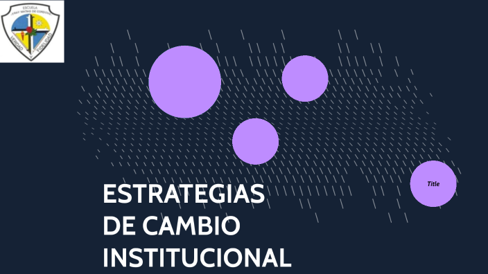 ESTRATEGIAS DE CAMBIO INSTITUCIONAL by Dora Salazar on Prezi