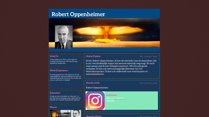 Robert Oppenheimer by Loes Verkade on Prezi