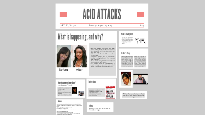 Acid Attacks: what's happening and what's being done about it by on Prezi