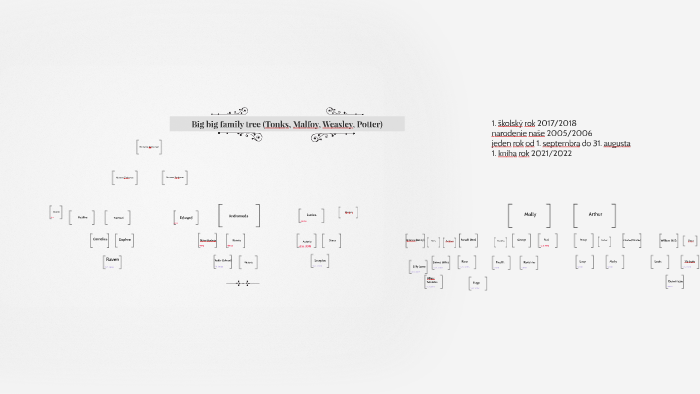 Big big family tree (Tonks, Malfoy, Black) by Rebeka Mária Steinová on ...
