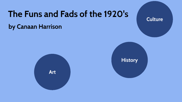 The funs and fads of the 1920s by Canaan Harrison on Prezi