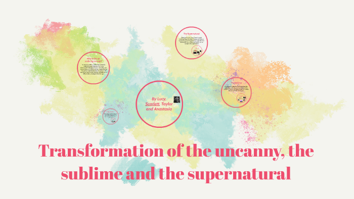 Transformation of the uncanny, the sublime and the supernatural by ...