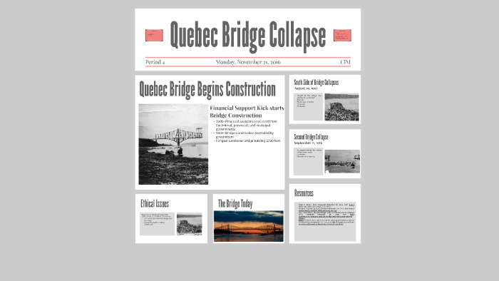 Quebec Bridge Collapse by Jake Hayes on Prezi