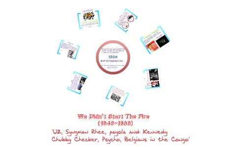 We didn't start the fire (1960) by Jacky Salazar on Prezi