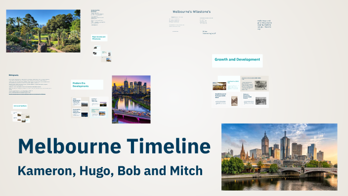 Melbourne Timeline by Hugo Browne on Prezi