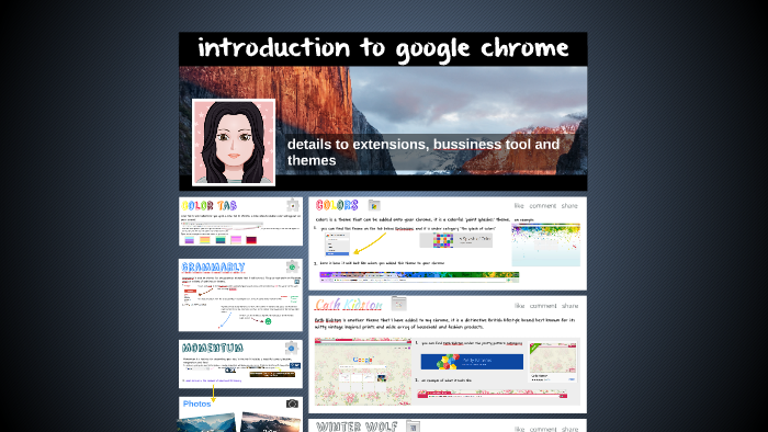introduction to google chrome by Jane Hu on Prezi