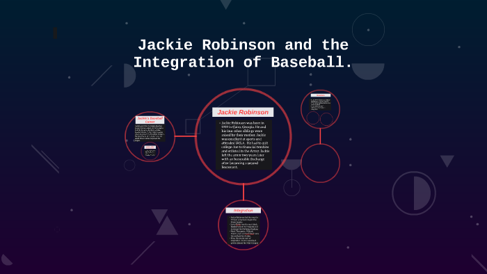 Jackie Robinson and the Integration of Baseball. by Madelyn Burton on Prezi