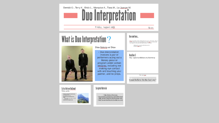 Duo Interpretation by on Prezi