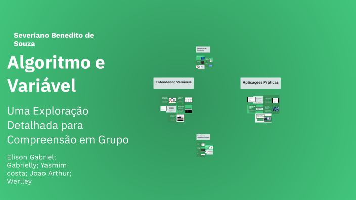Algoritmo e Variável by João Arthur on Prezi