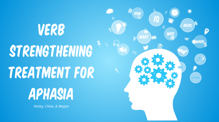 Verb Strengthening Treatment for Aphasia by Megan Stumpf on Prezi