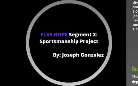 FLVS HOPE Segment 2: Sportsmanship Project by Blayde Gore on Prezi