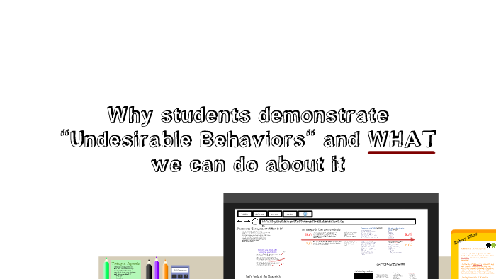 Why students demonstrate "undesirable behaviors" and what we can do ...