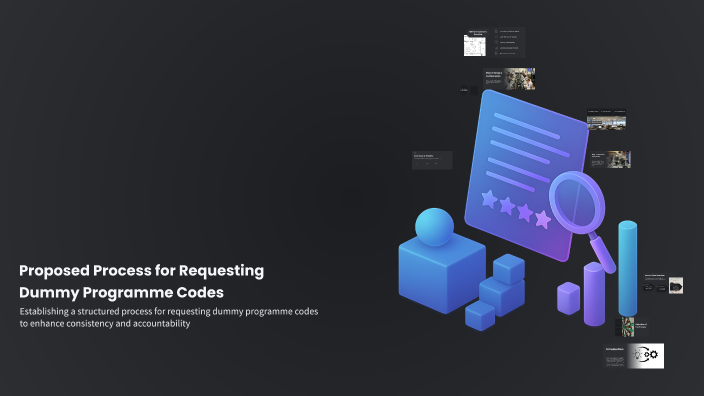 Proposed Process for Requesting Dummy Programme Codes by Dafina Ward on ...