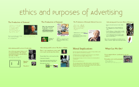 Ethics and the purposes of advertising by Jeremy Evans on Prezi