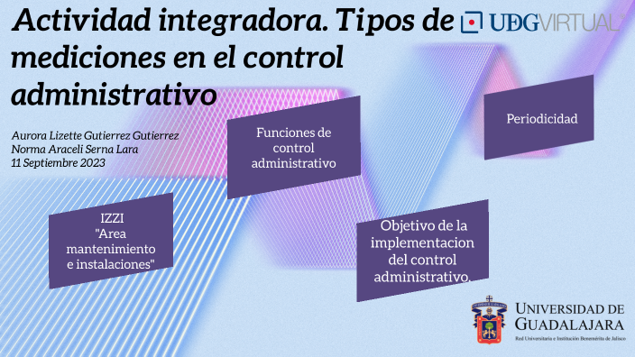 Actividad integradora. Tipos de mediciones en el control administrativo ...