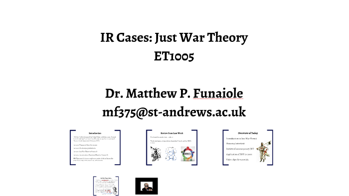 Conceptualizing War: Applying a Just War Framework to Cases by Matthew ...