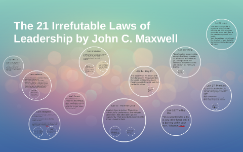 The 21 irrefutable Laws of Leadership by John C. Maxwell by Briana ...