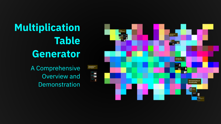 Multiplication Table Generator by Saba Ahmed on Prezi
