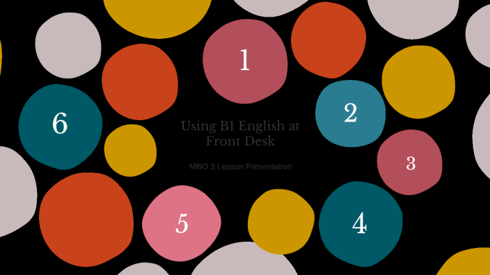 Using B1 English at Front Desk by Jae Pieterse on Prezi