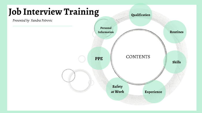 Job Interview Plan by Sandra Petrovic on Prezi