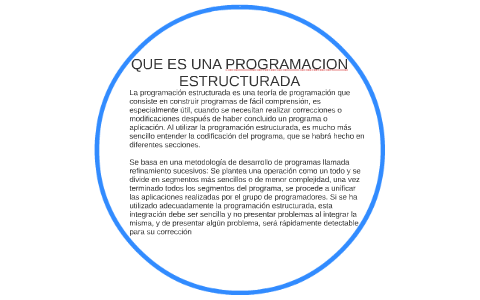 QUE ES UNA PROGRAMACION ESTRUCTURADA by Felipe Pte on Prezi