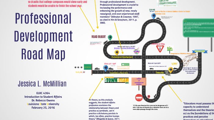 Professional Development Road Map by Jessica McMillian on Prezi