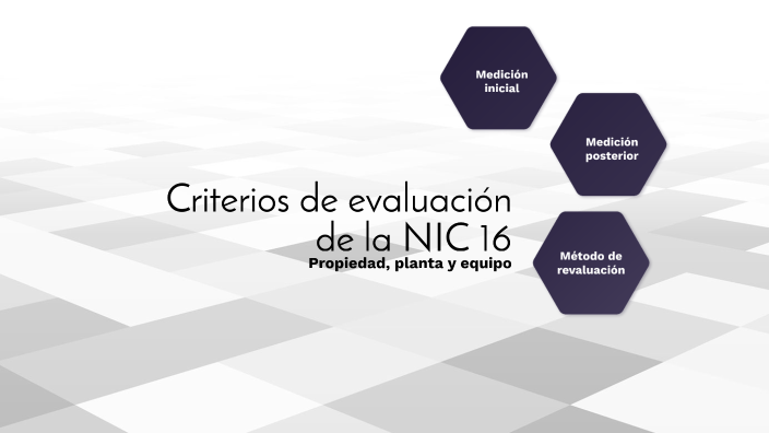 Criterios de evaluación de la NIC 16 by Alba Ospino on Prezi