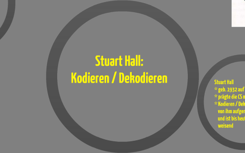 Encoding / Decoding (Stuart Hall) by Anna Schneebacher on Prezi
