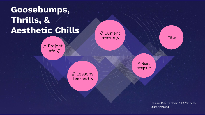 Goosebumps, Thrills, & Aesthetic Chills by Jesse D on Prezi