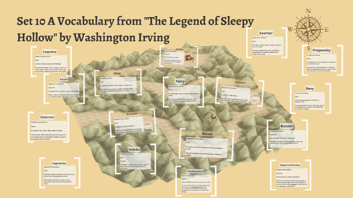 Set 10 A Vocabulary from The Legend of Sleepy Hollow by Washington I by ...