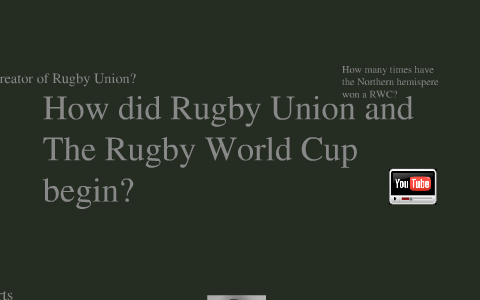 How did Rugby Union and the Rugby World Cup begin? by Aidan Prowse on Prezi