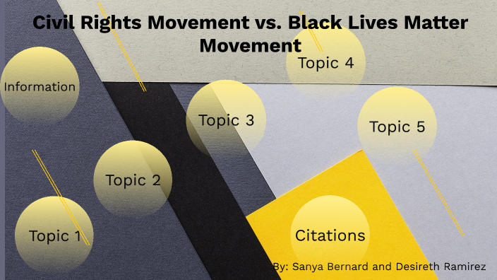 Civil Rights Movement vs. Black Lives Matter Movement by Sanya Bernard ...