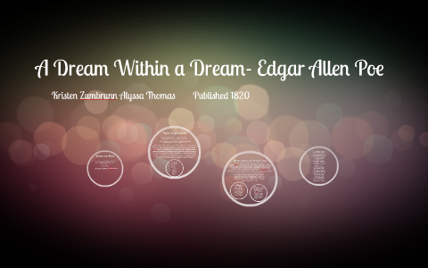 A Dream Within a Dream- Edgar Allen Poe by alyssa Thomas on Prezi