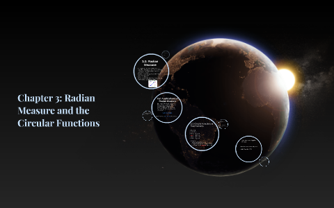 Chapter 3: Radian Measure and the Circular Functions by