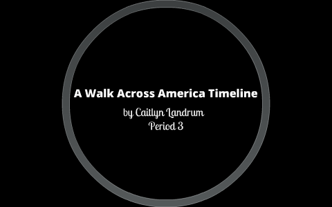 Walk Across America Timeline by Caitlyn Landrum on Prezi