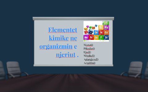 Elementet kimike ne organizmin e njeriut . by ami fusheza on Prezi