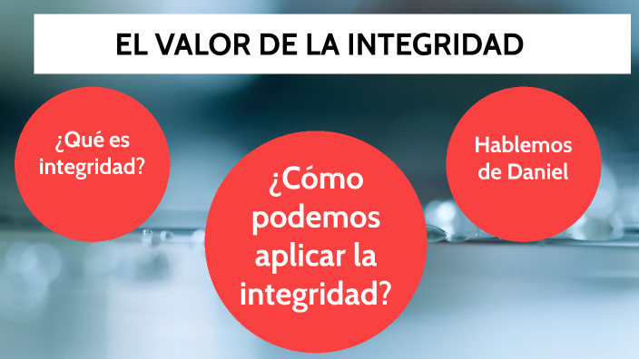 EL VALOR DE LA INTEGRIDAD by josueth estrada sancho on Prezi