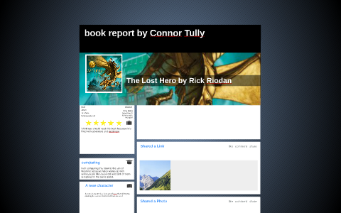 book report by Connor Tully on Prezi