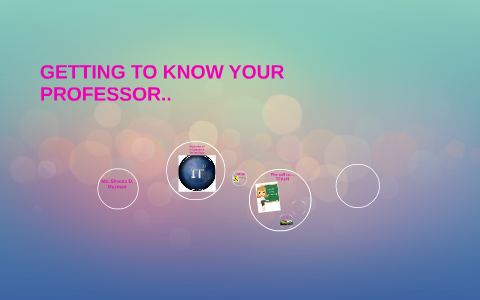 GETTING TO KNOW YOUR PROFESSOR.. by Sheena Guzman on Prezi