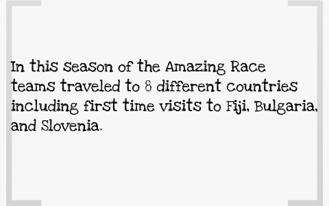 The Amazing Race by Matt Trewartha