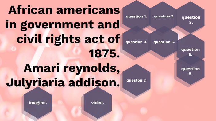 African Americans in government and the civil rights act of 1875 by ...