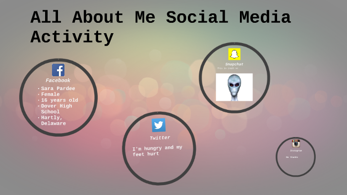 All About Me Social Media Activity by Sara Pardee on Prezi